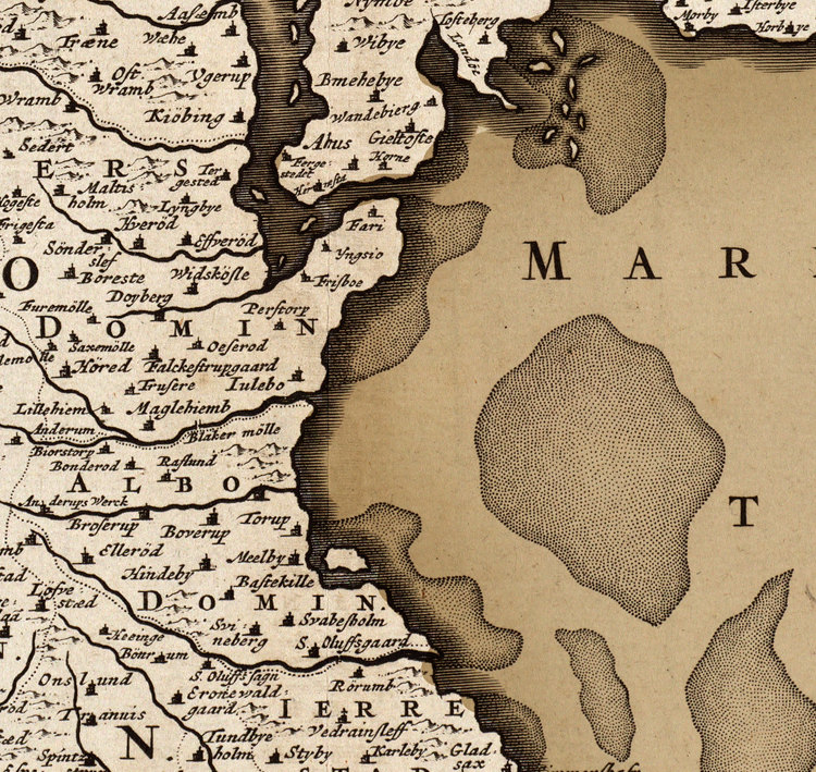 Old Map Of Scania Skane Sweden 1680 on Luulla