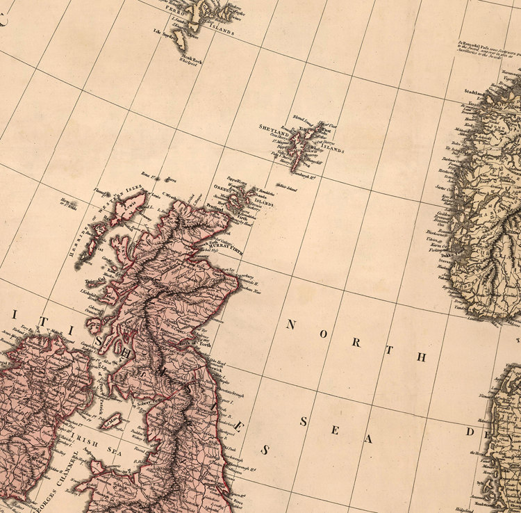 Beautiful Old Map Of Europe 1876 (four Plates) on Luulla