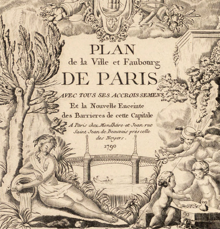 Old Map Of Paris 1790 France Vintage Paris Plan on Luulla