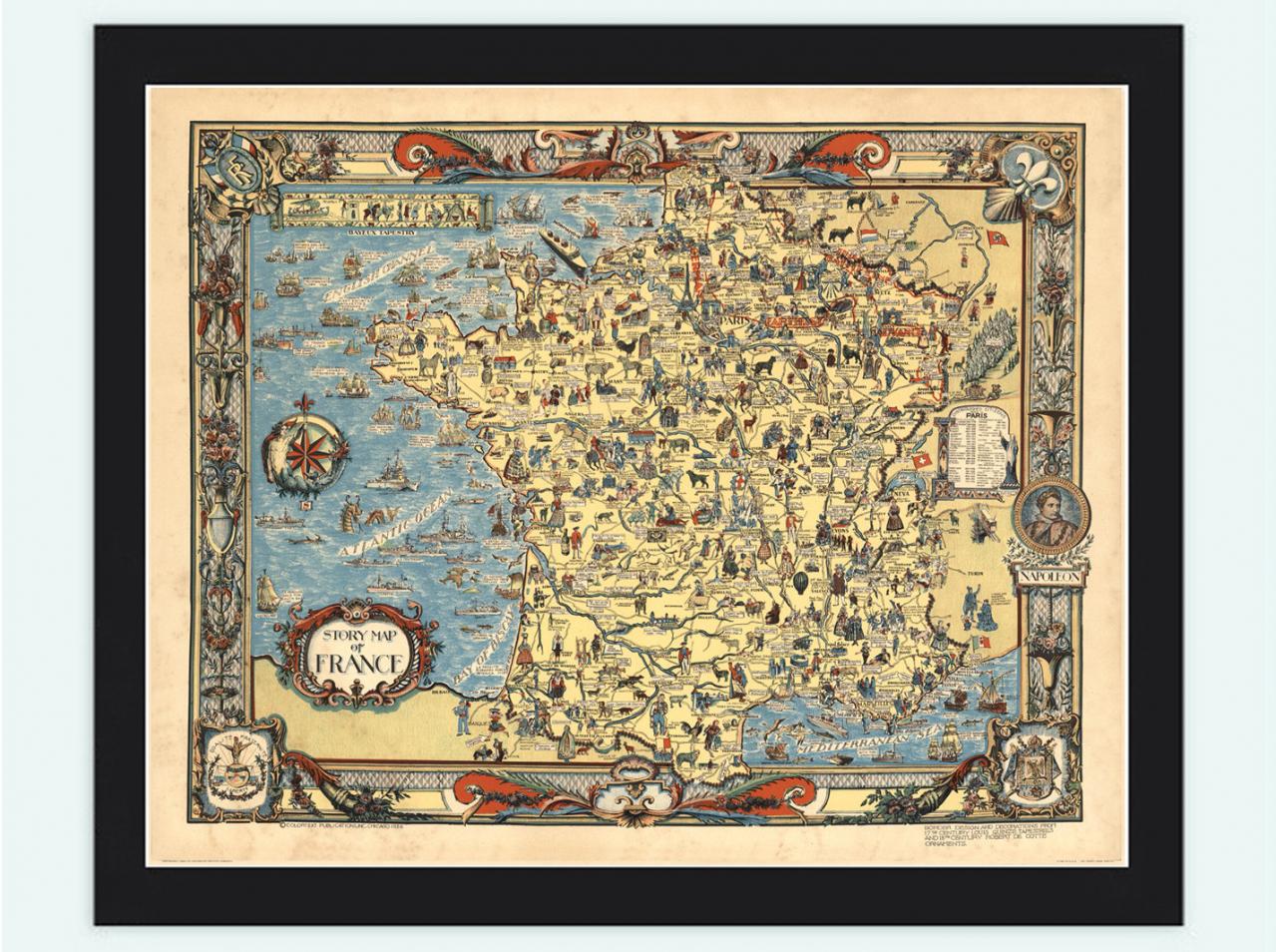 Old Map Of France Story Map on Luulla